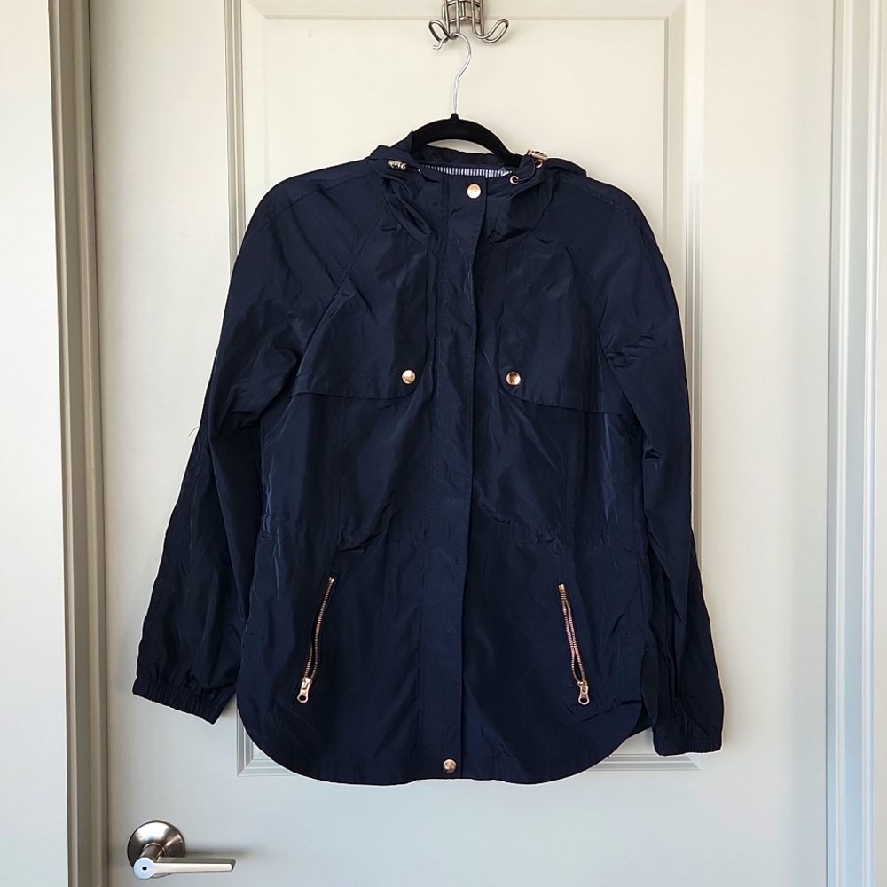 Navy Blue Wind/Rain Coat - Gem